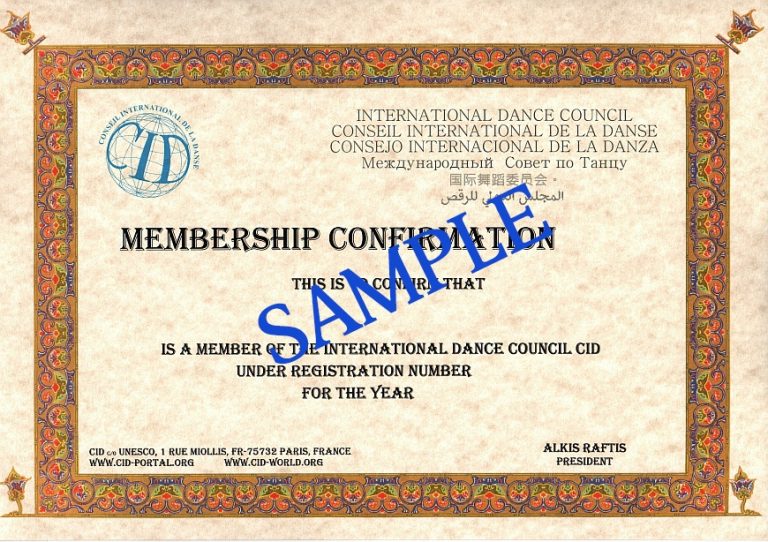 How to join CID – International Dance Council