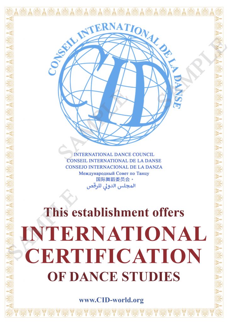 Certification – International Dance Council